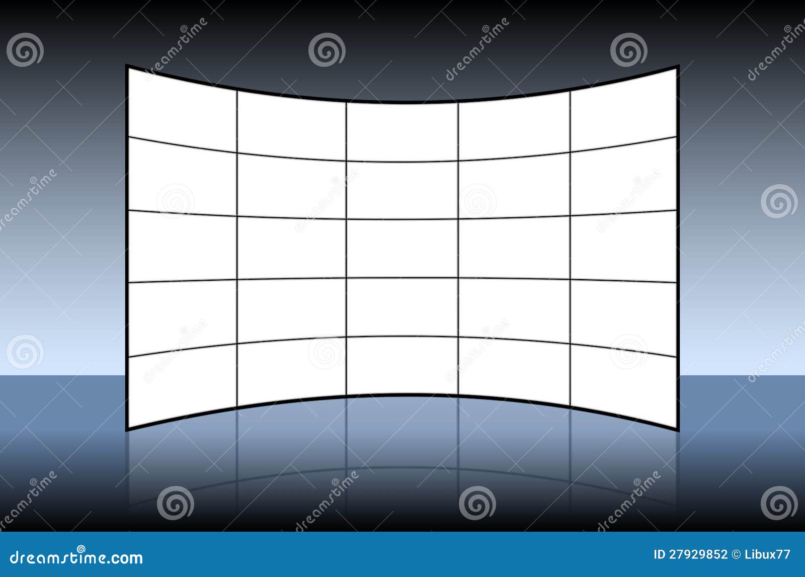 Empty Video Wall stock illustration. Illustration of modern - 27929852