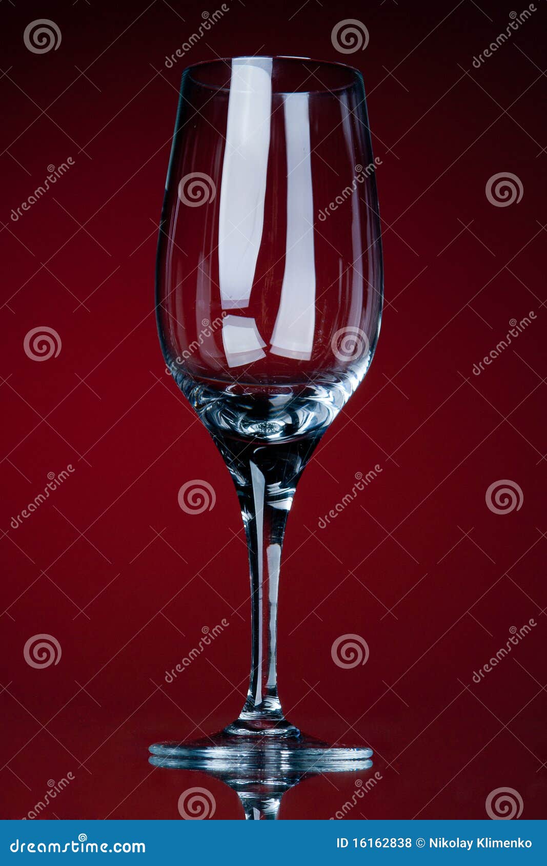 Empty Vine Glass On Gradient Background Stock Image | CartoonDealer.com ...