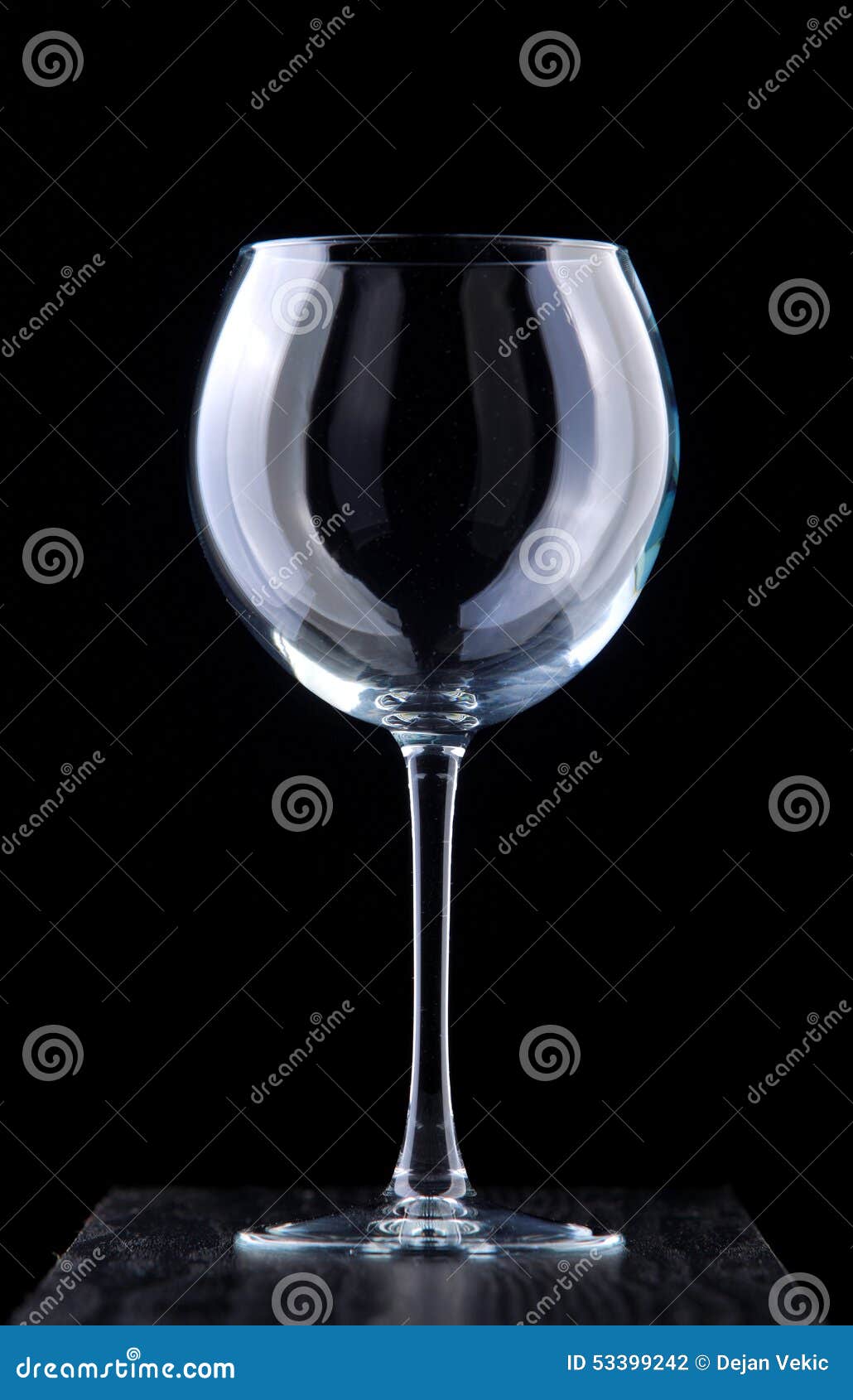 Empty Vine Glass On Gradient Background Stock Image | CartoonDealer.com ...