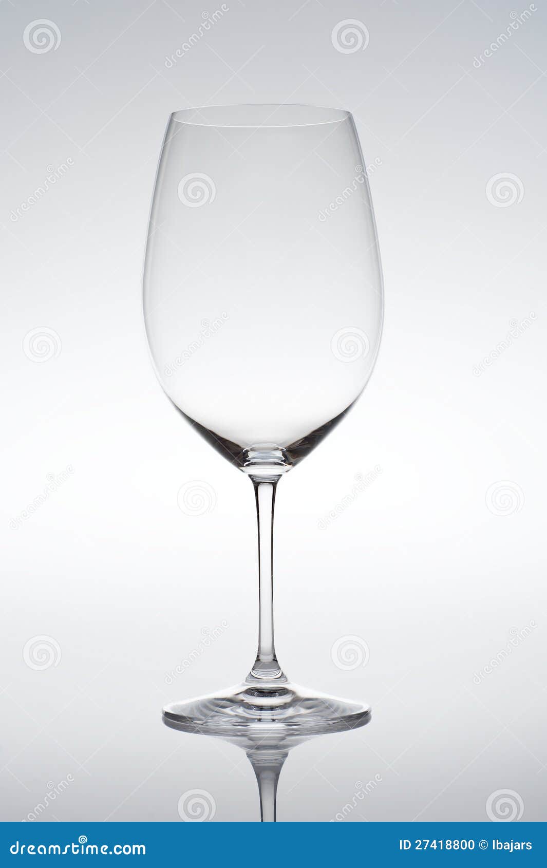 Empty Vine Glass On Gradient Background Stock Image | CartoonDealer.com ...