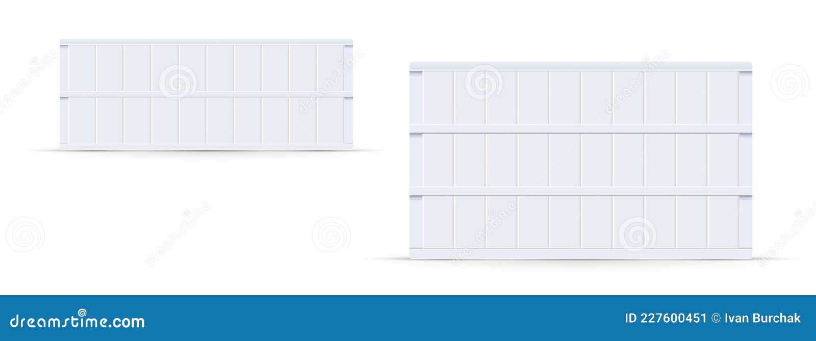 Empty Vintage Light Boxes. Vector Illustration Stock Vector ...