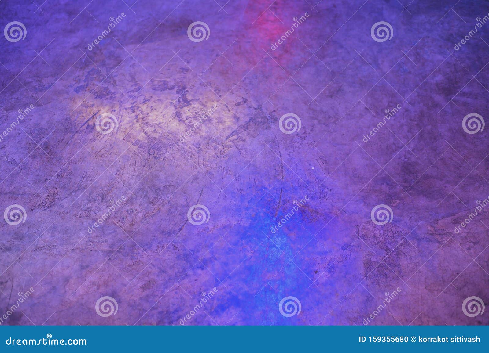 Empty Vintage Old Concrete Floor with Neon Lights Texture Background ...