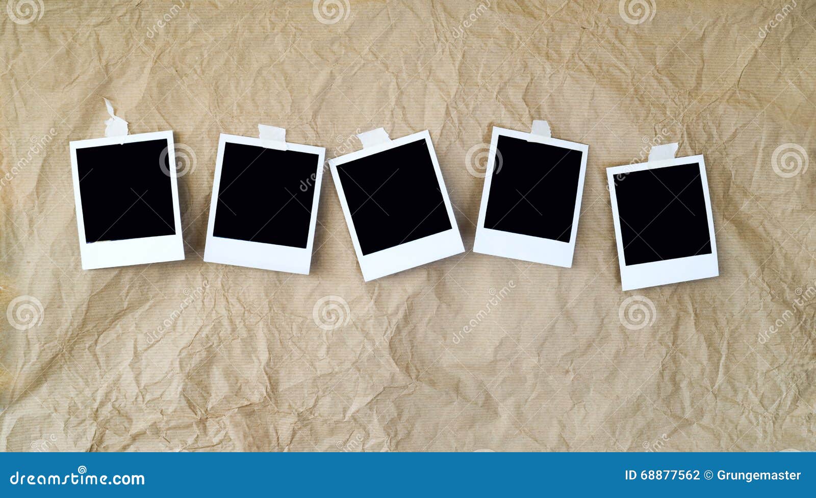 Empty vintage photo frames stock photo. Image of ancient - 68877562