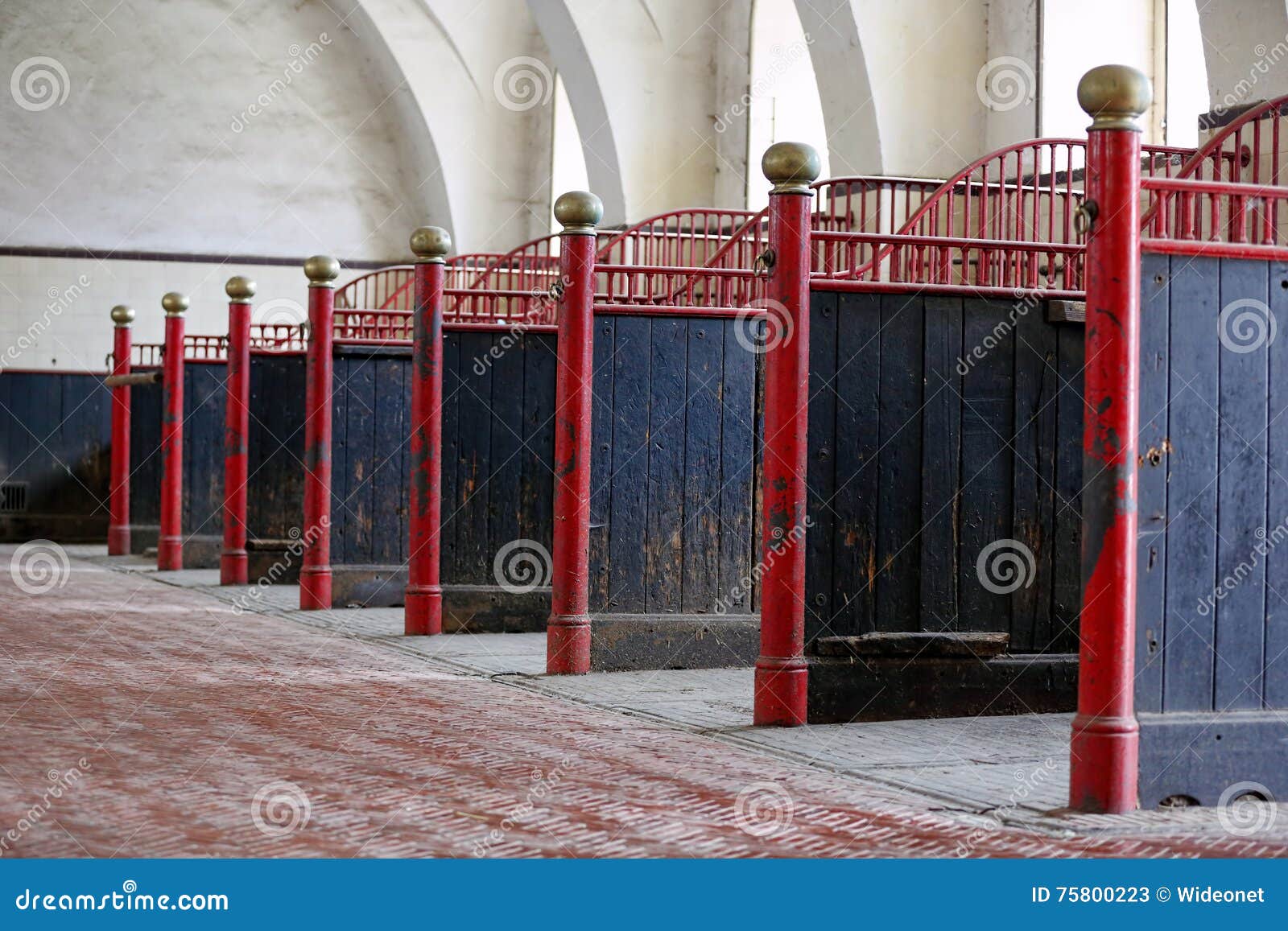 Empty Vintage Stable in the Country Stock Image - Image of country ...