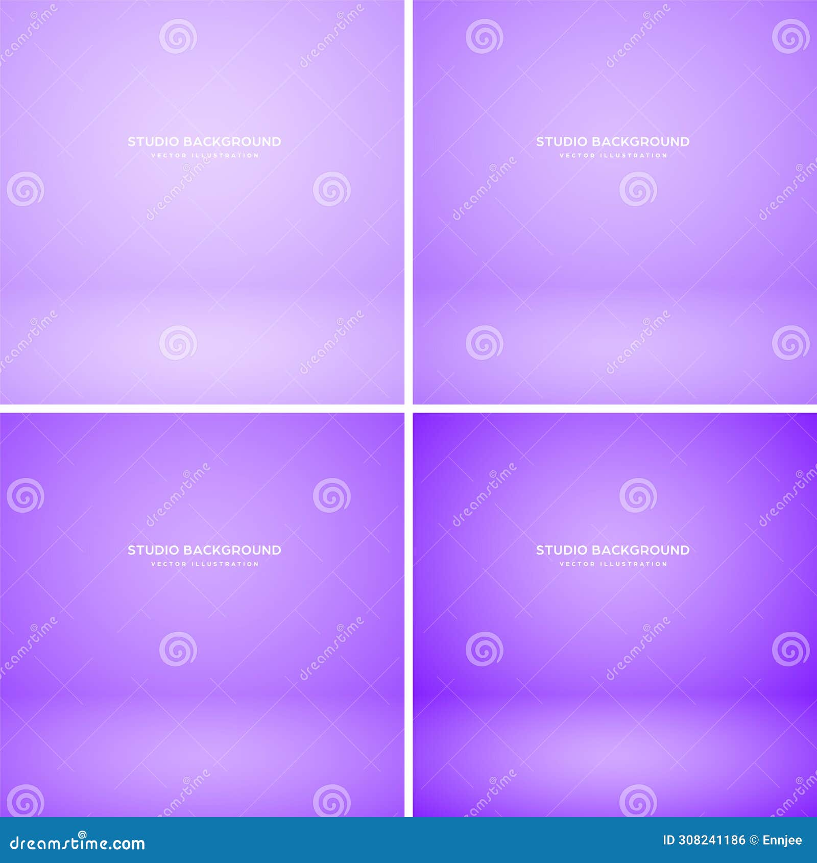 Empty Violet Studio Abstract Backgrounds with Spotlight Effect. Product ...