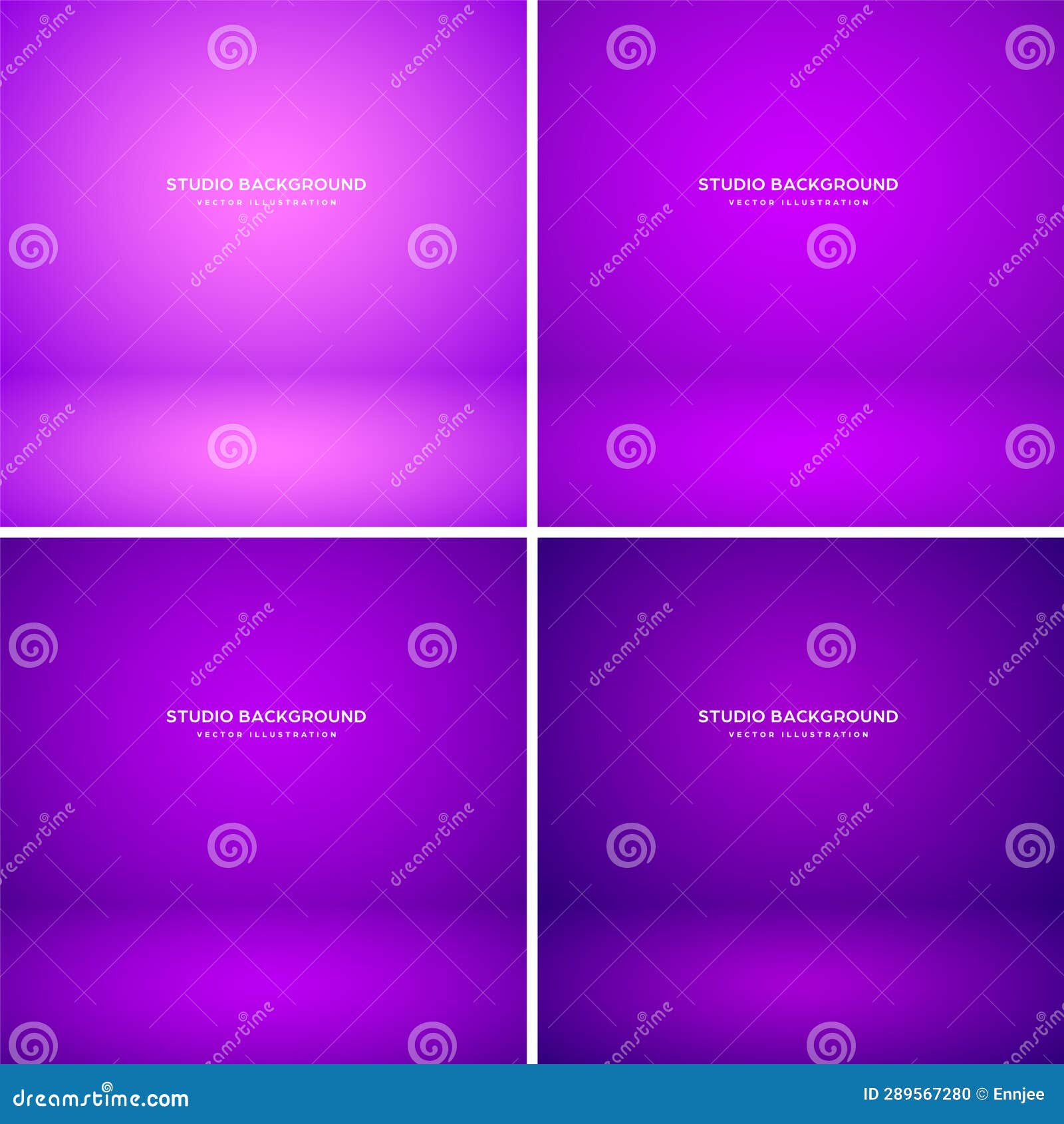 Empty Violet Studio Abstract Backgrounds with Spotlight Effect. Product ...