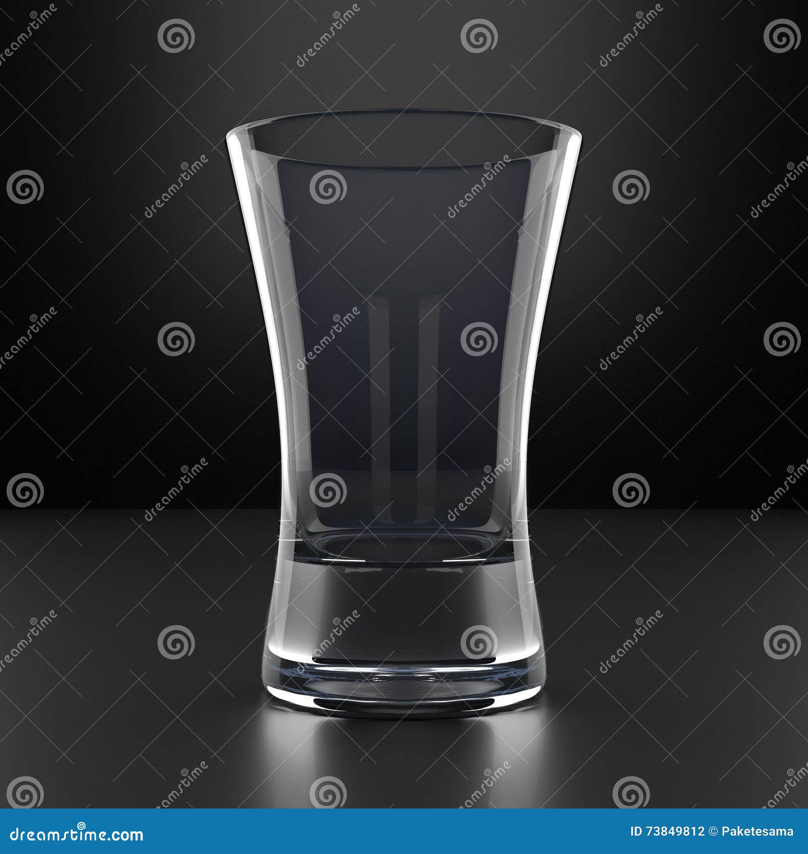Empty Vodka Glass stock illustration. Illustration of cool - 73849812