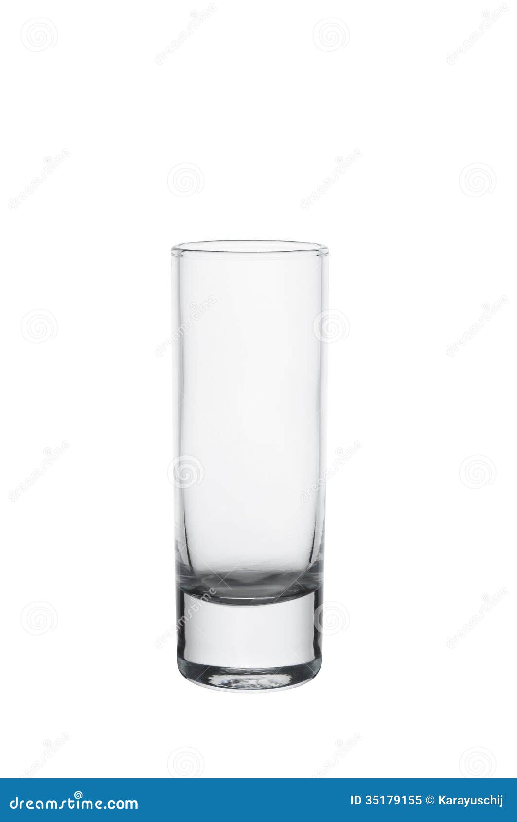 Empty Vodka Glass stock image. Image of white, element - 35179155