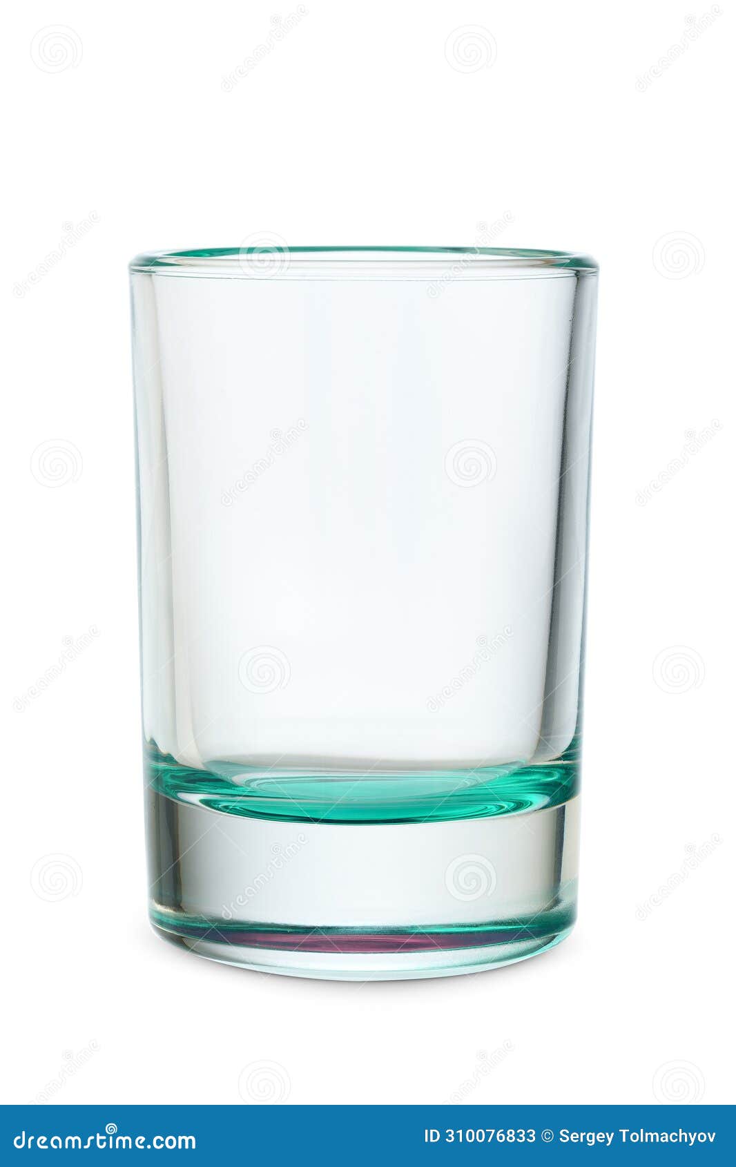 Empty Vodka Glass Isolated on White Background Close Up Stock Image ...