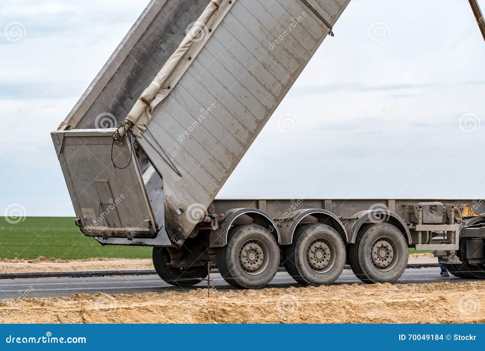 Empty wagon on the truck stock photo. Image of truck - 70049184