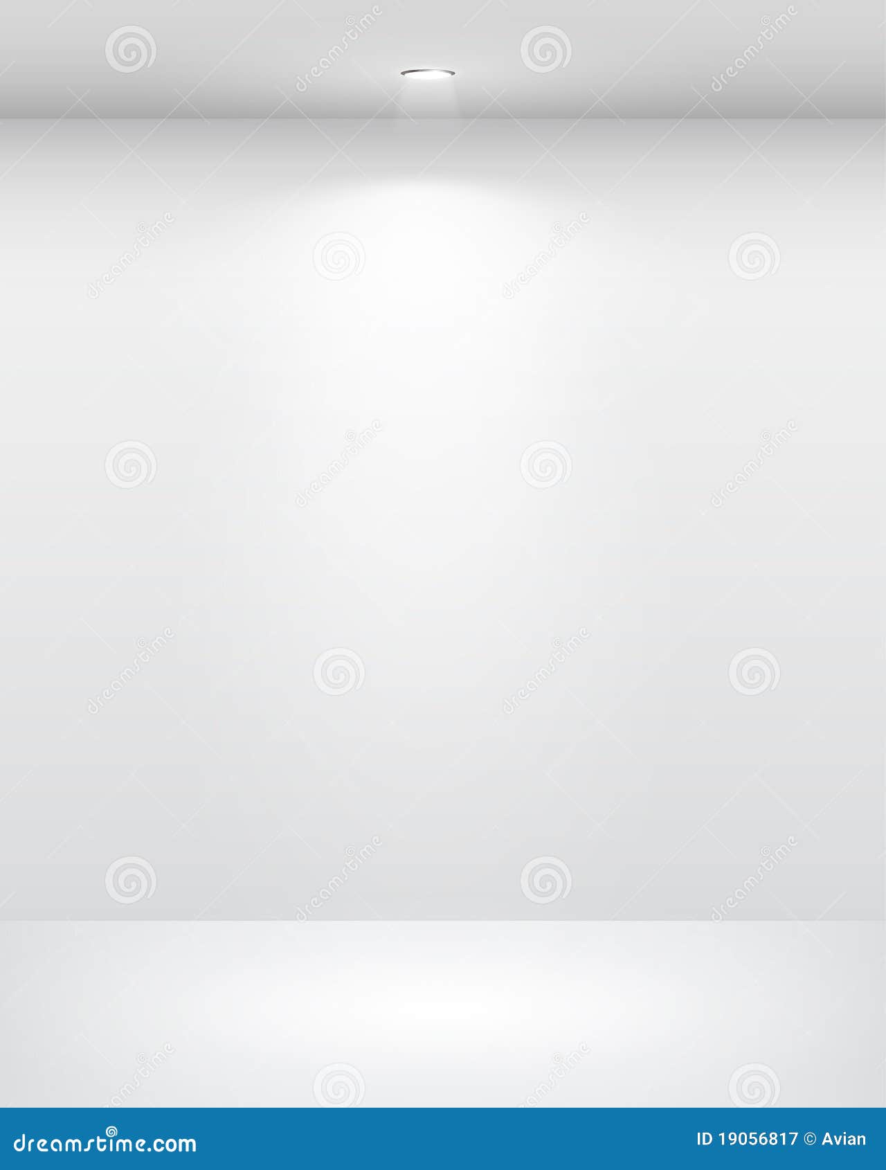 Empty wall and lights stock vector. Illustration of empty - 19056817