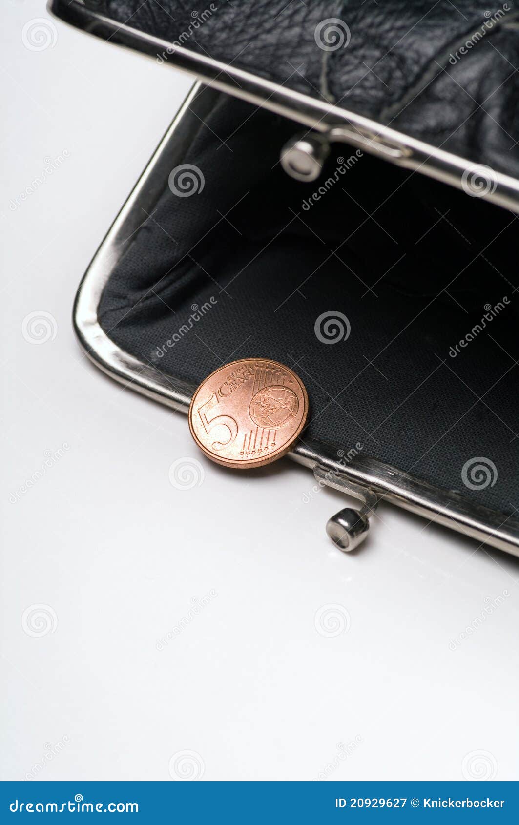 Almost Empty Wallet stock image. Image of purse, penny - 20929627