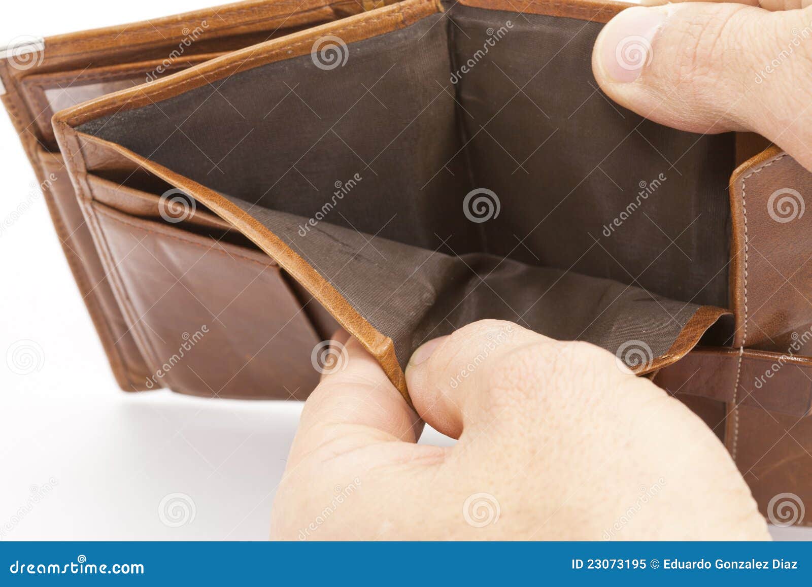 Empty Wallet stock image. Image of isolated, bankruptcy - 23073195