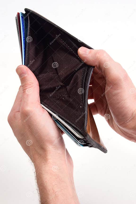 Empty wallet stock image. Image of business, spending, look - 456955