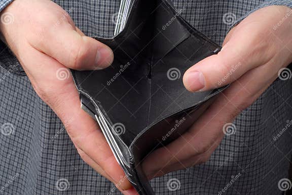 Empty Wallet stock image. Image of gone, leather, spending - 5436347