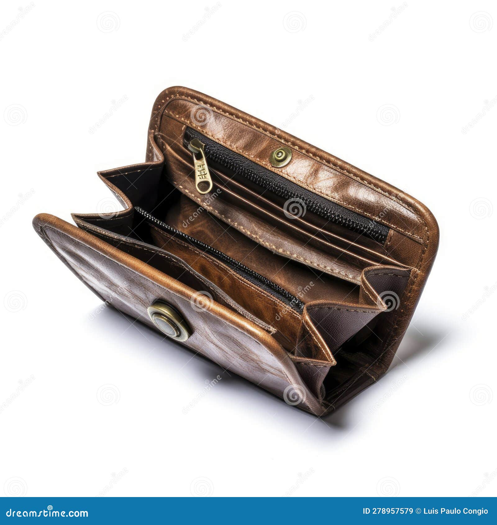 An Empty Wallet, Concept of Poverty Stock Image - Illustration of debt ...