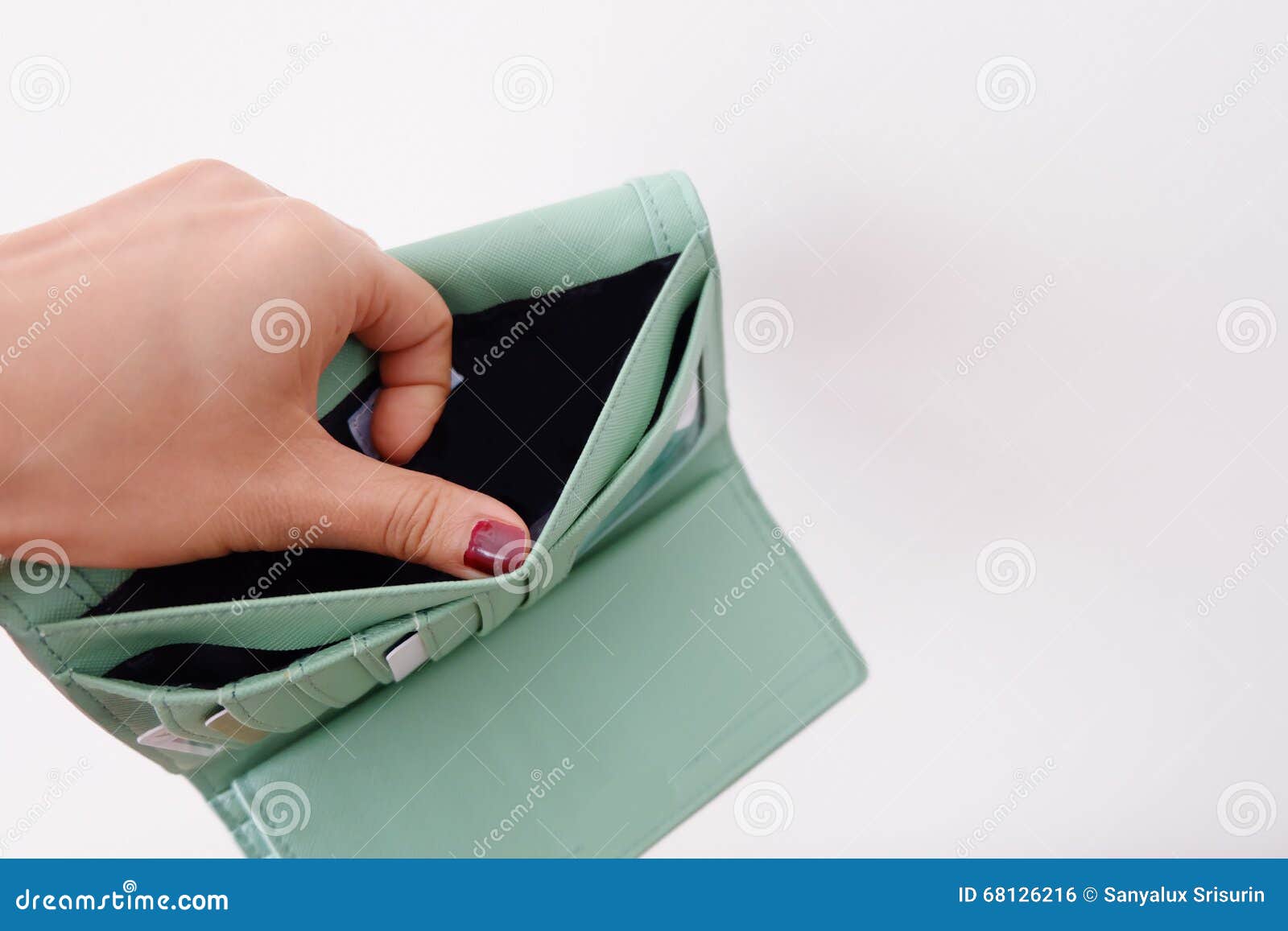 Empty wallet stock photo. Image of cash, bundle, business - 68126216