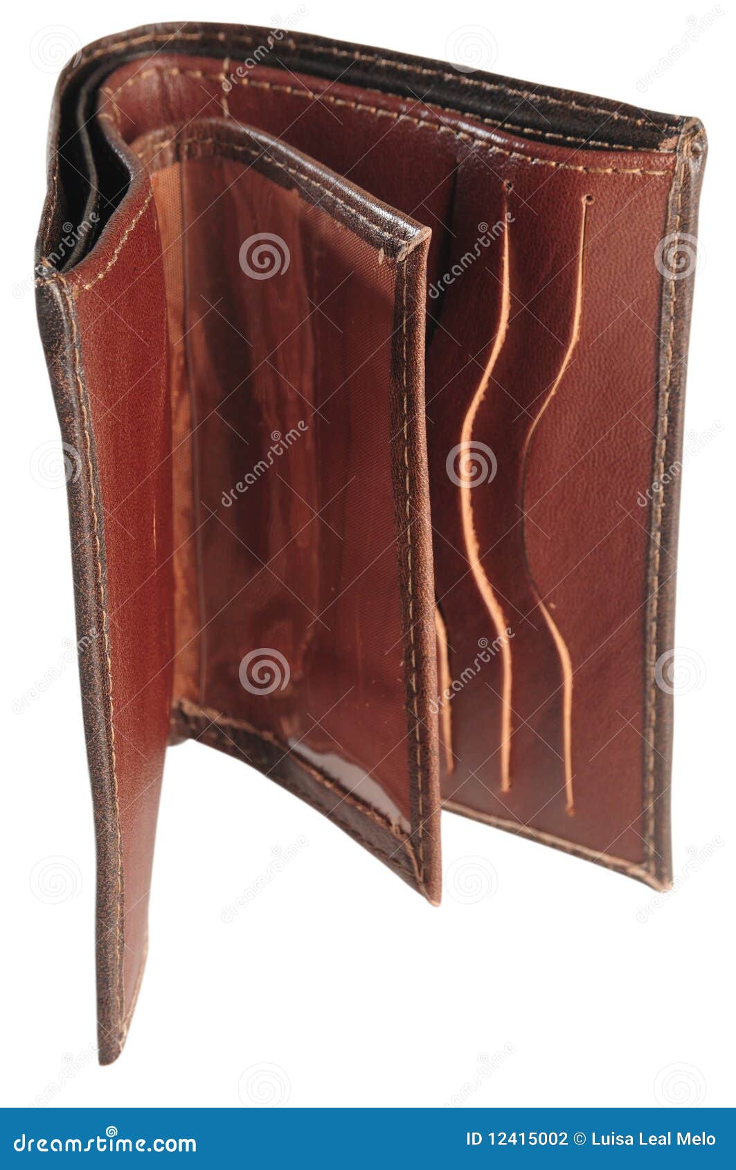 Empty wallet. Isolated stock photo. Image of common, leather - 12415002