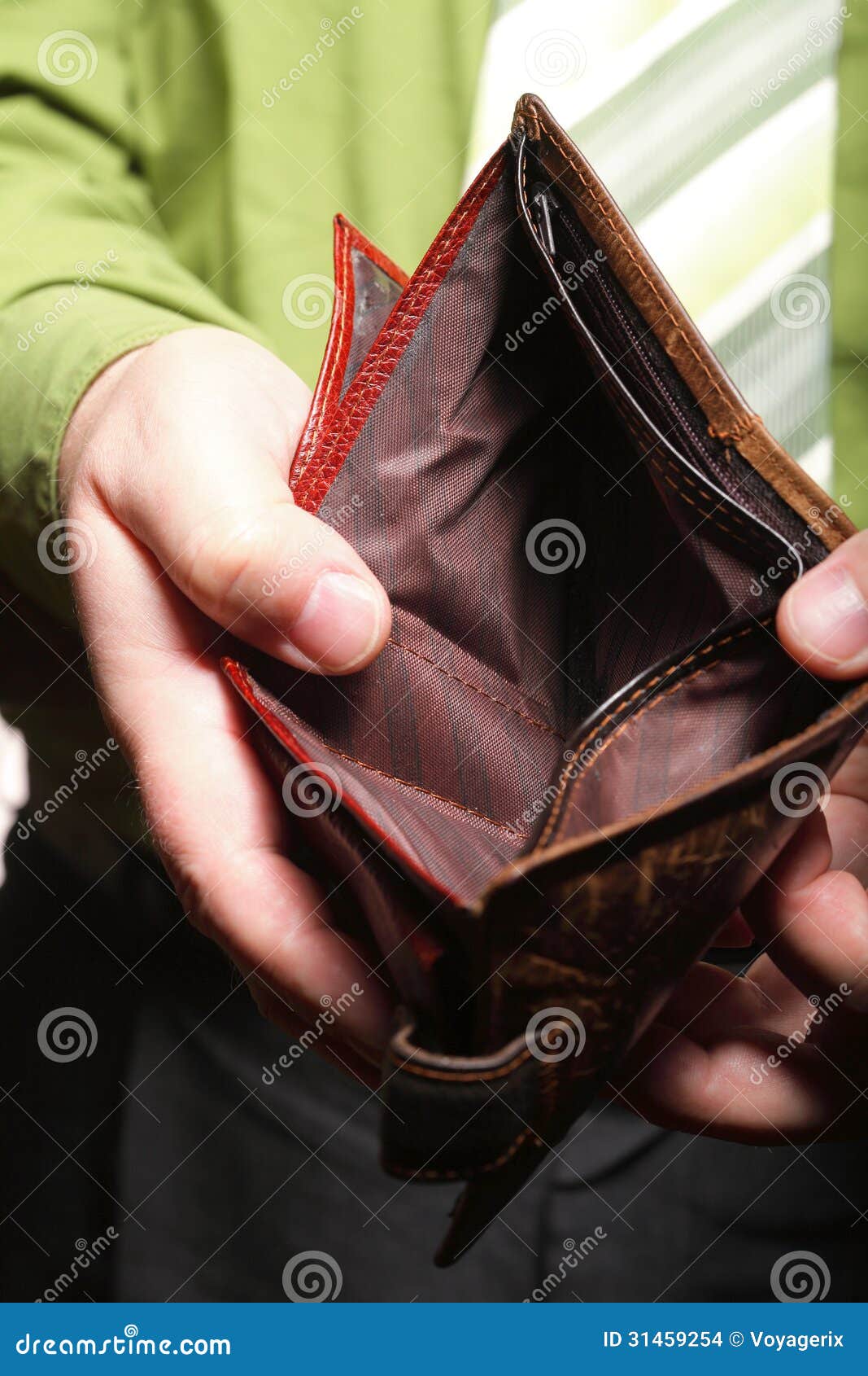 Empty Wallet in Male Hands - Poor Economy Stock Photo - Image of crisis ...