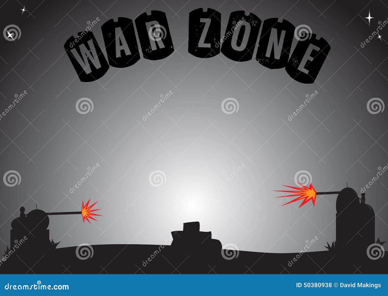 Empty War Zone stock illustration. Illustration of death - 50380938