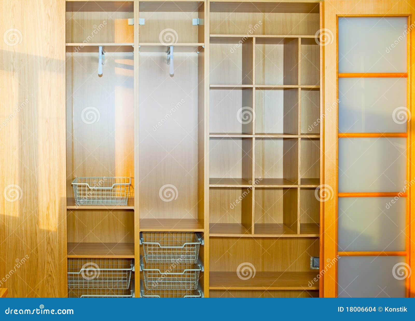 Empty wardrobe stock photo. Image of interior, estate - 18006604