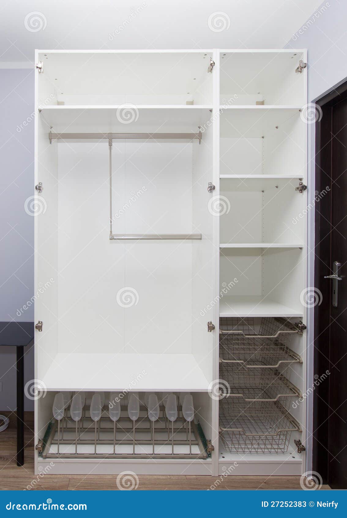 Empty wardrobe stock image. Image of home, house, collection - 27252383
