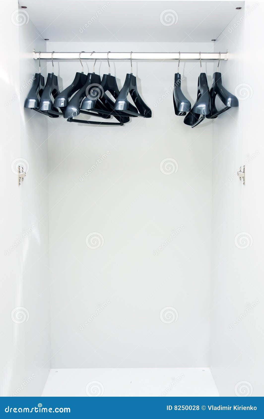 Empty wardrobe stock photo. Image of closet, cloakroom - 8250028