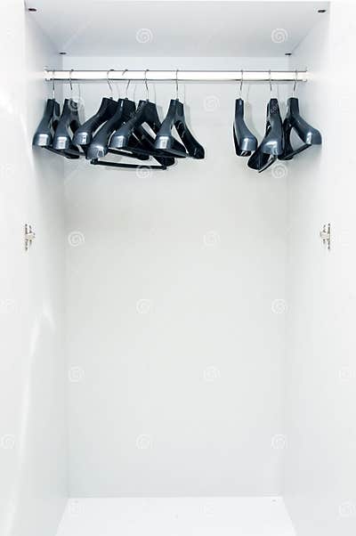 Empty wardrobe stock photo. Image of closet, cloakroom - 8250028