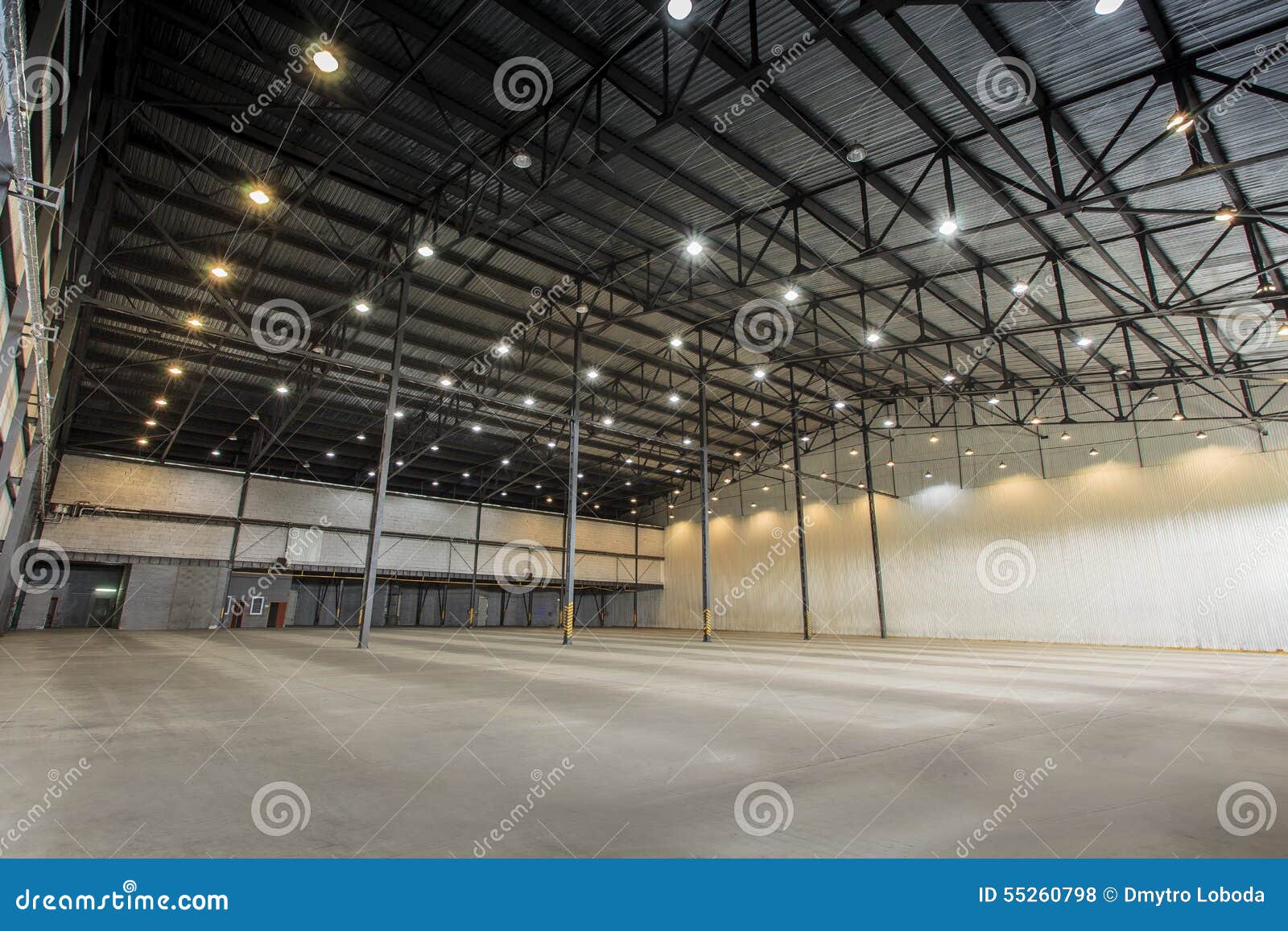 Empty warehouse stock photo. Image of goods, distribution - 55260798