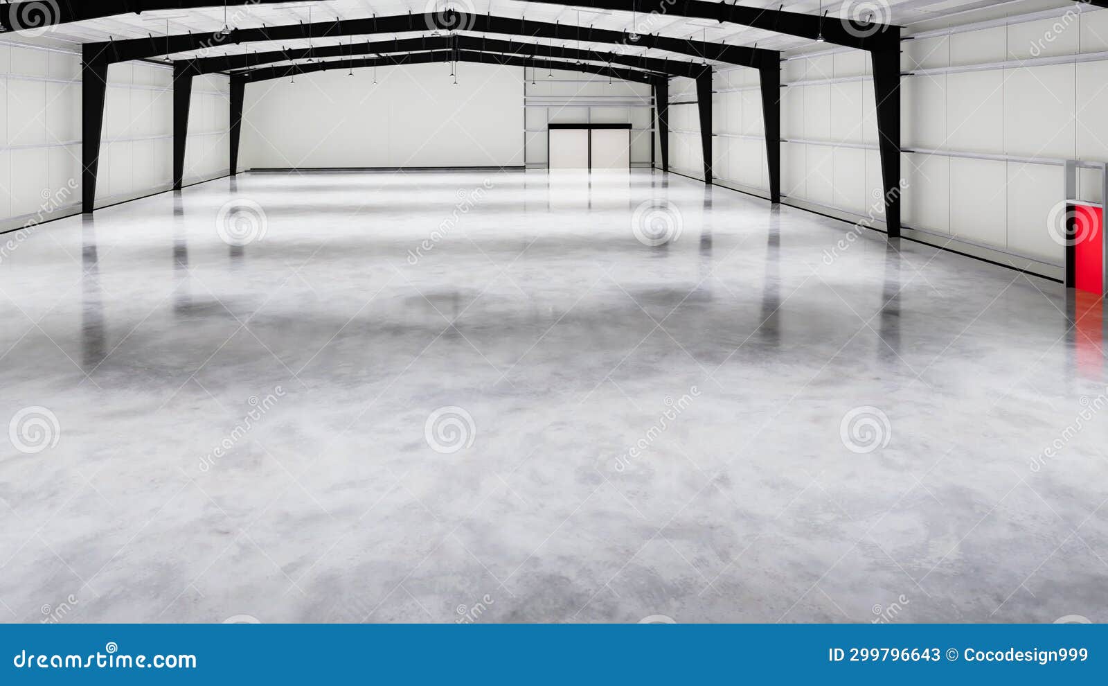 Empty warehouse stock video. Video of industry, indoor - 299796643