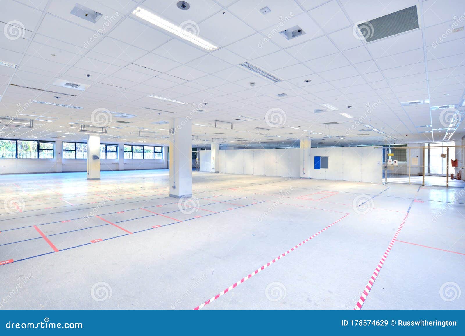 Empty warehouse stock image. Image of glass, empty, dark - 178574629