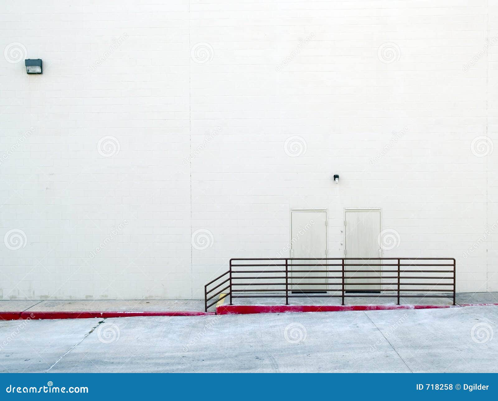 Empty Warehouse Exterior Wall Royalty Free Stock Photos - Image: 718258