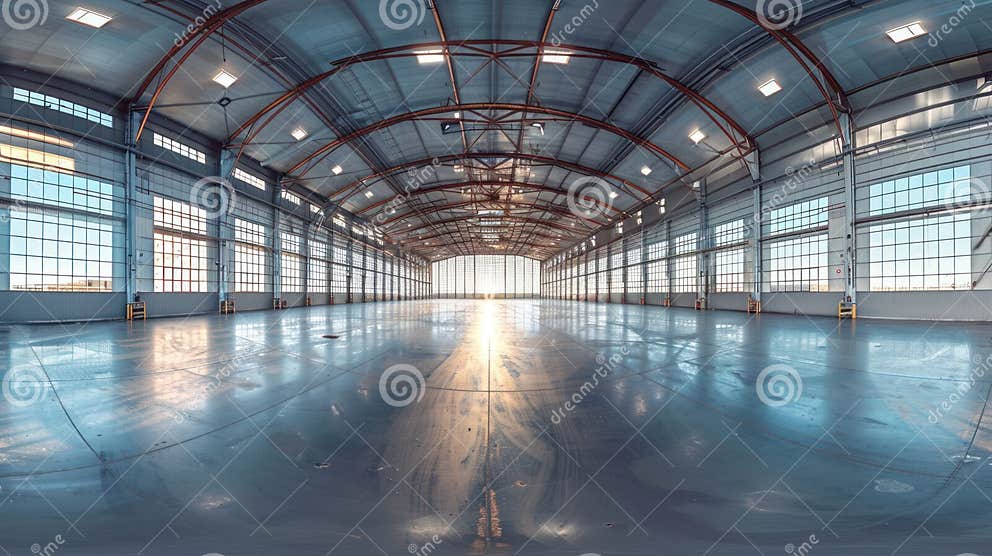 Empty Warehouse HDRI Panorama - 360 Degree Seamless Spherical ...