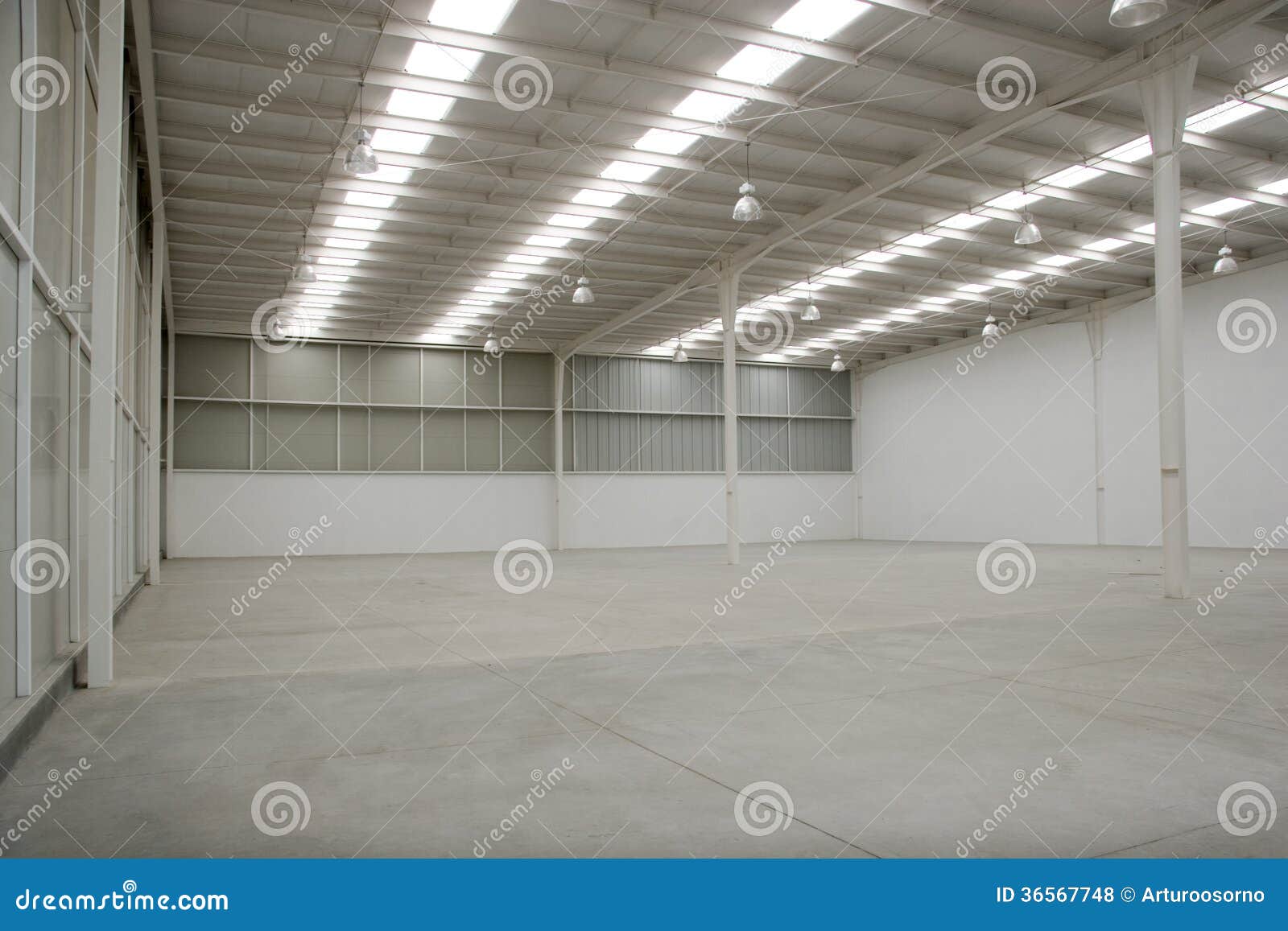 Empty warehouse stock photo. Image of project, empty - 36567748