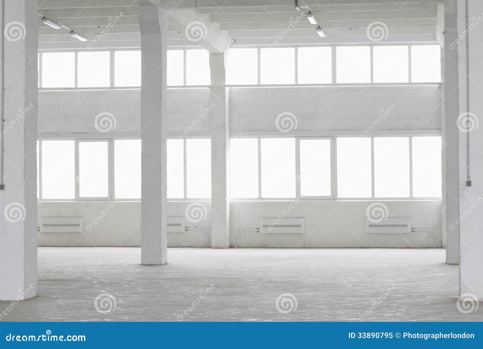 Empty Warehouse stock image. Image of storehouse, inside - 33890795