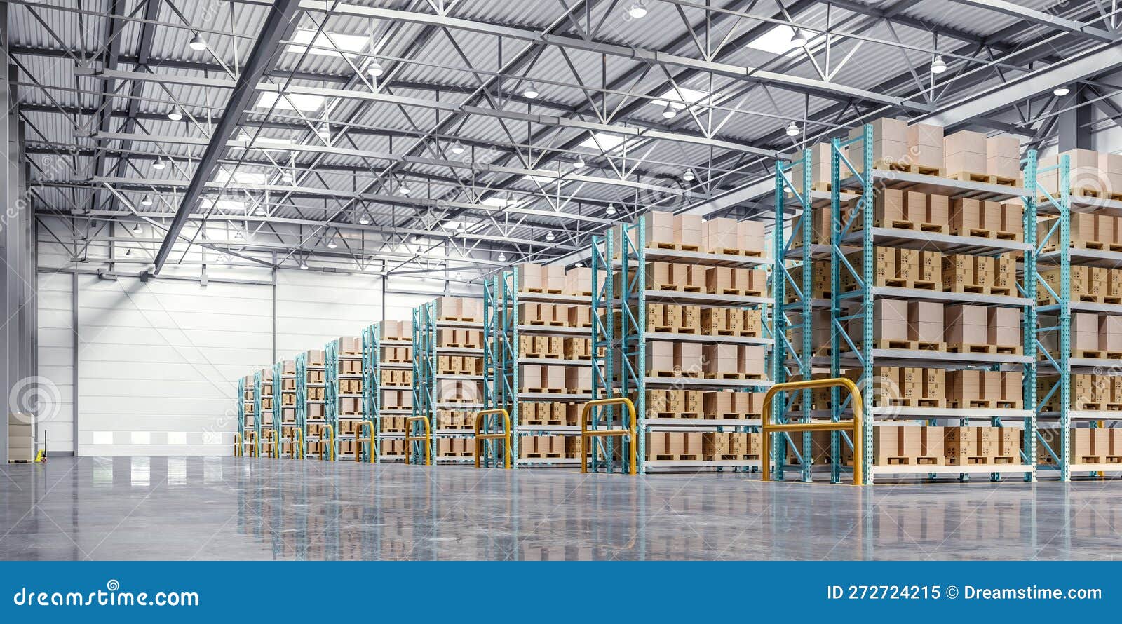 Empty Warehouse in Logistic Center,Warehouse for Storage and ...