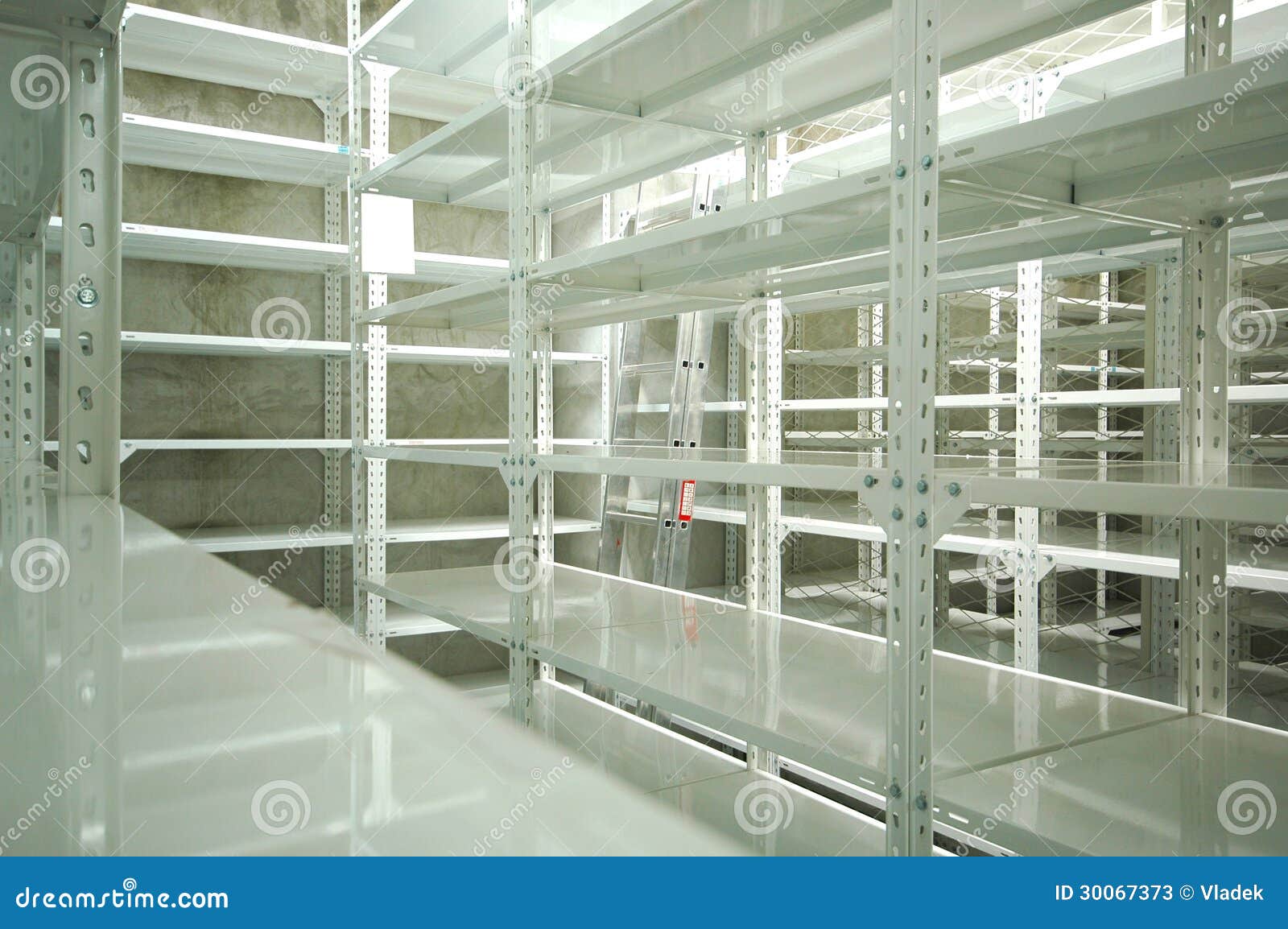Empty Warehouse, Storage Racks Stock Image - Image of book, shelf: 30067373
