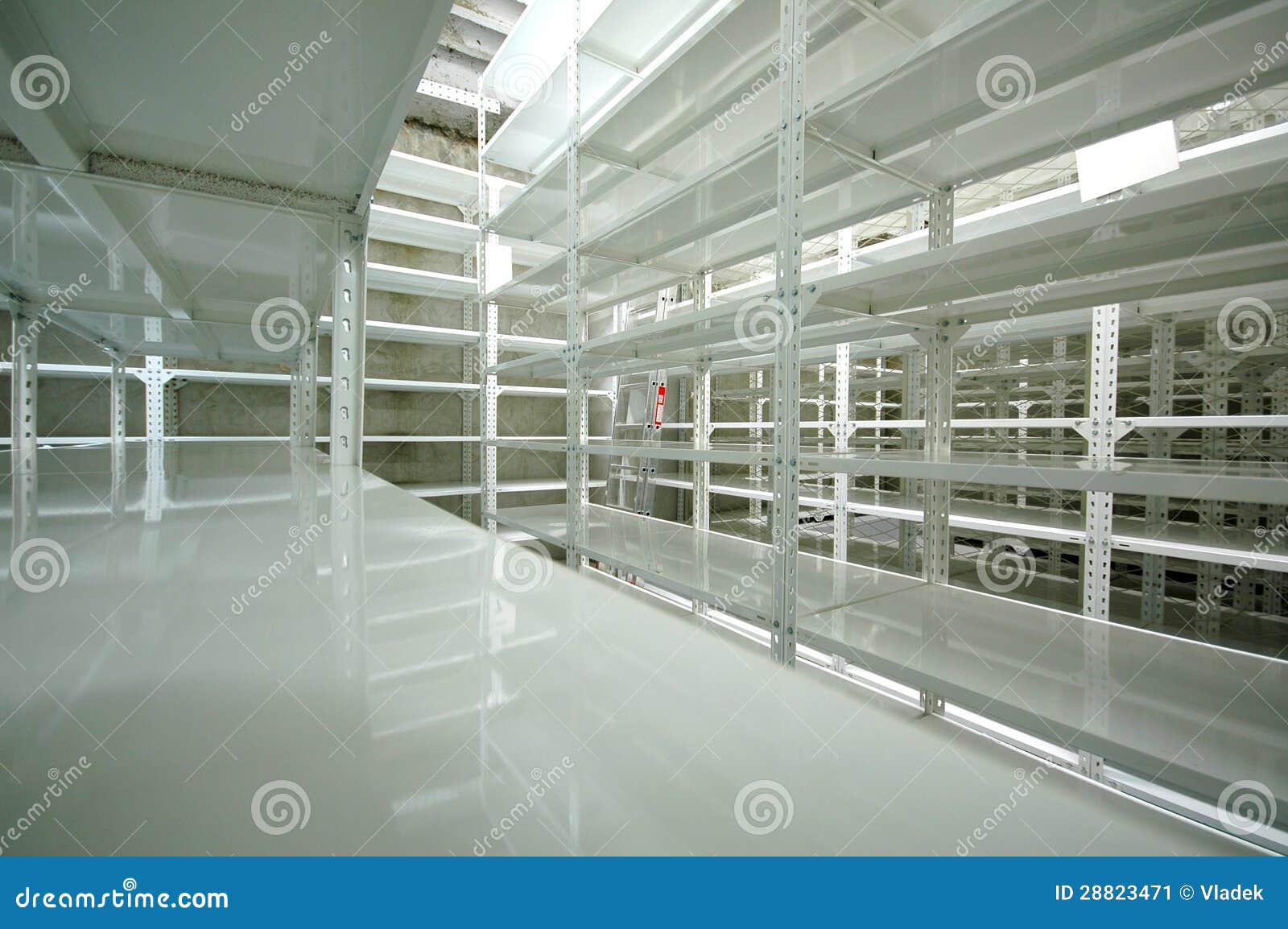 Empty Warehouse, Storage Racks Stock Image - Image of rack, metal: 28823471
