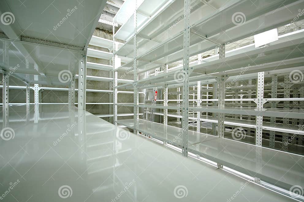 Empty Warehouse, Storage Racks Stock Image - Image of rack, metal: 28823471