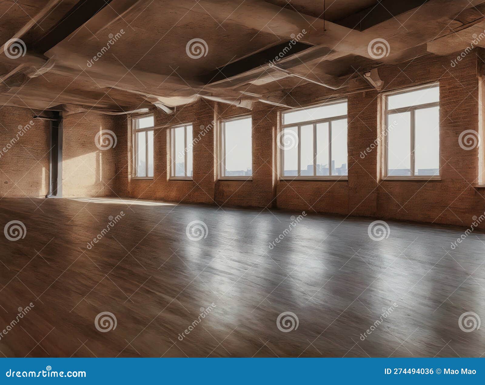 Empty Warehouse Wall or Commercial Area, Industrial Background Stock ...
