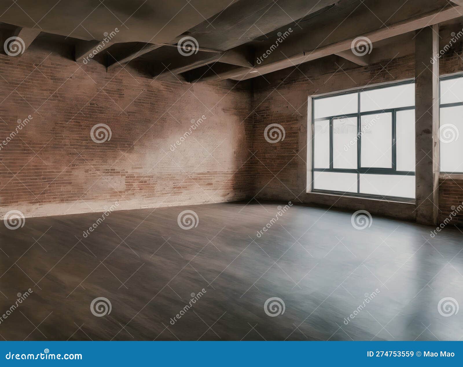 Empty Warehouse Wall or Commercial Area, Industrial Background Stock ...