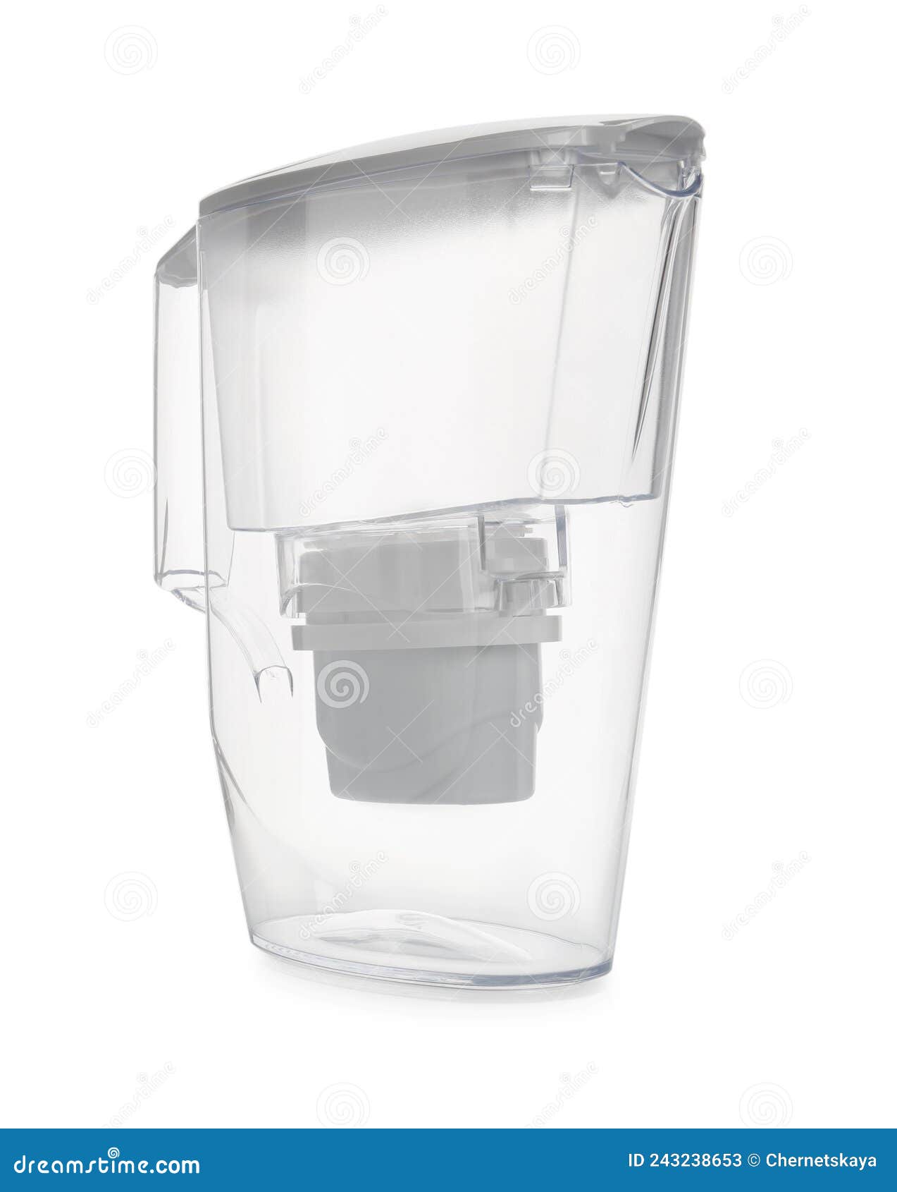 Empty Water Filter Jug Isolated Stock Image - Image of plastic ...