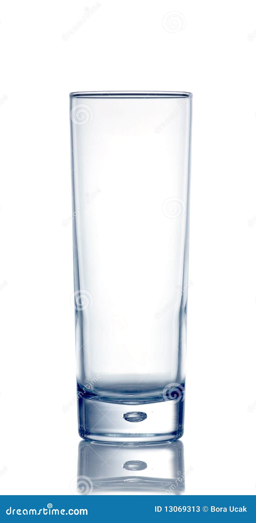 Empty water glass stock image. Image of water, refreshment - 13069313