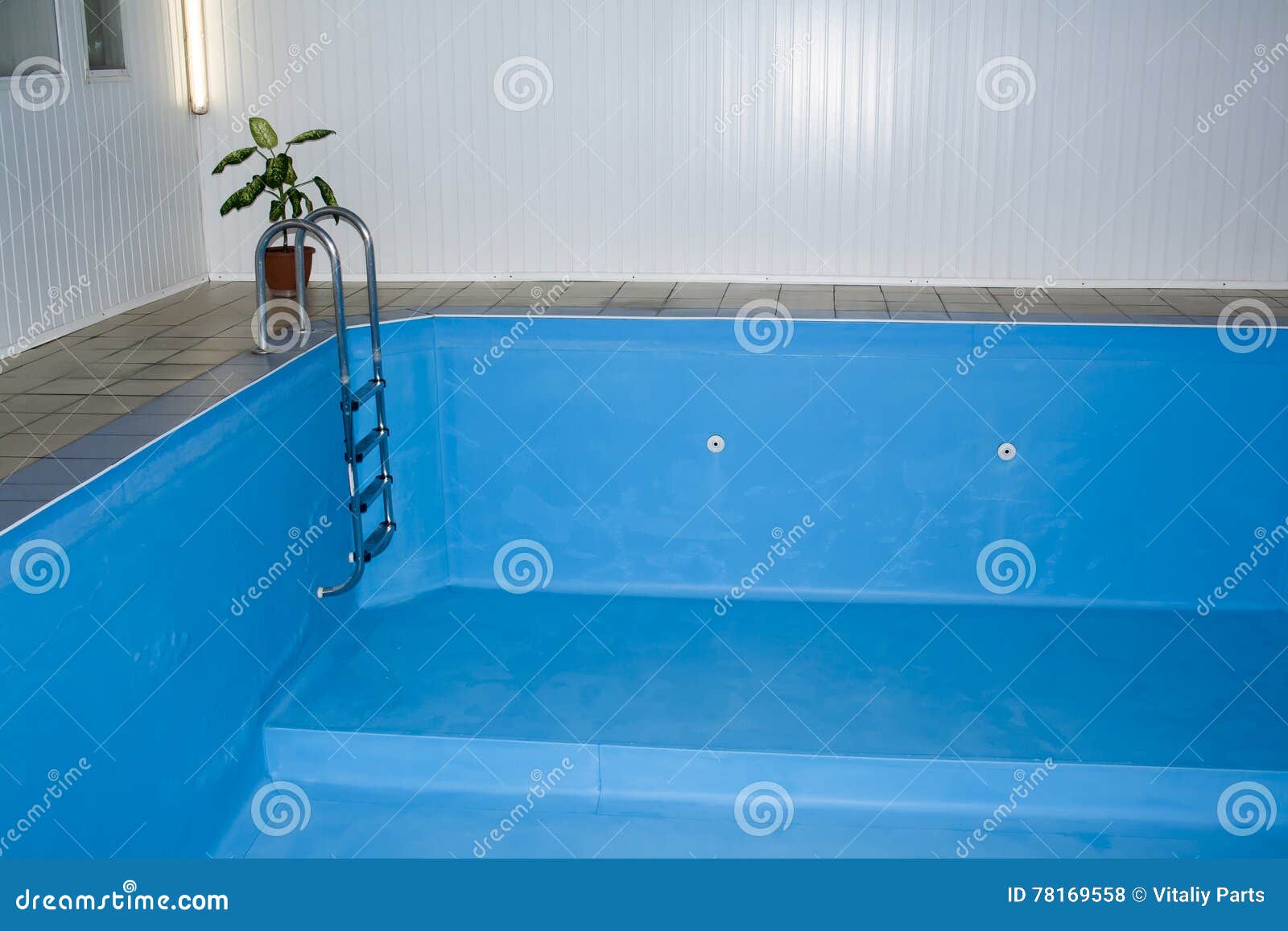 Empty water pool stock photo. Image of empty, blue, dangerous - 78169558