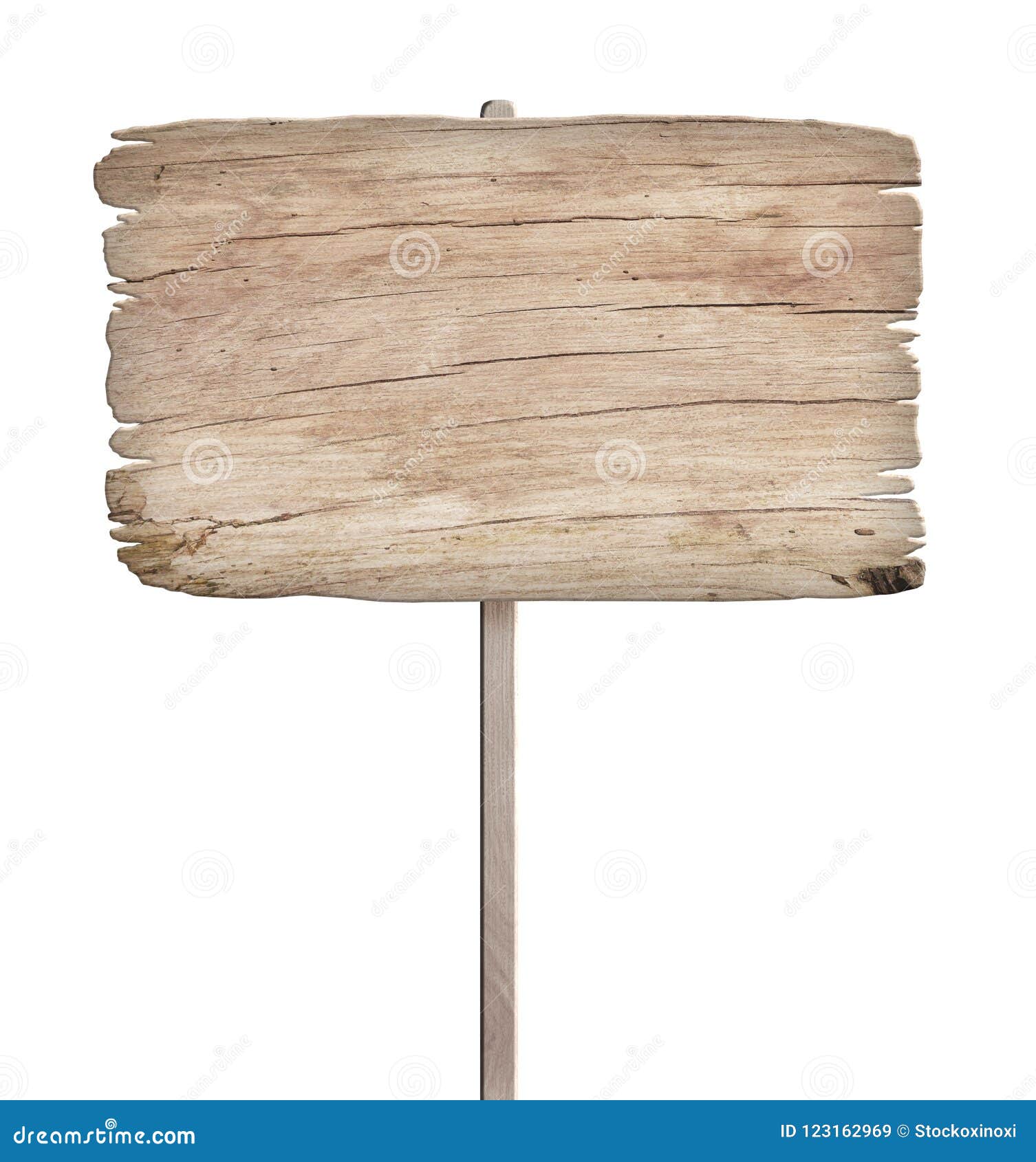 Old Weathered Light Wood Sign Isolated on White Background 5 Stock ...