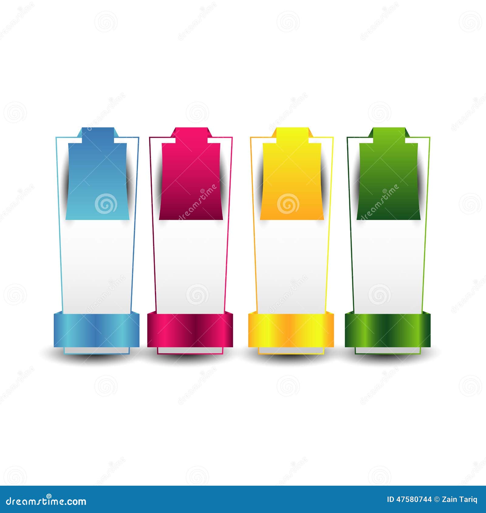 Empty Web Banner Set for Your Advertisement Stock Vector - Illustration ...