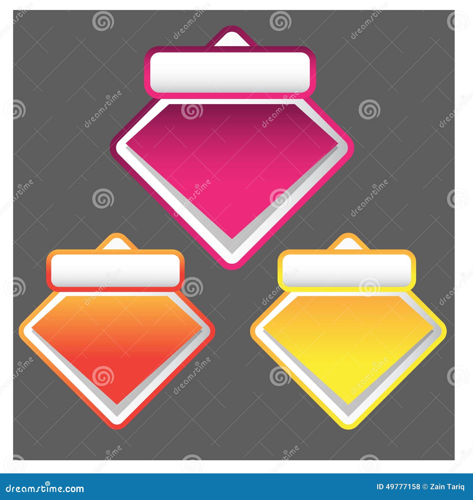 Empty Web Banner Set for Your Advertisement Stock Vector - Illustration ...