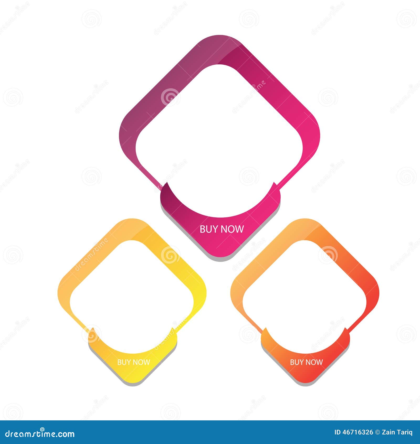 Empty Web Banner for Your Advertisement Stock Vector - Illustration of ...