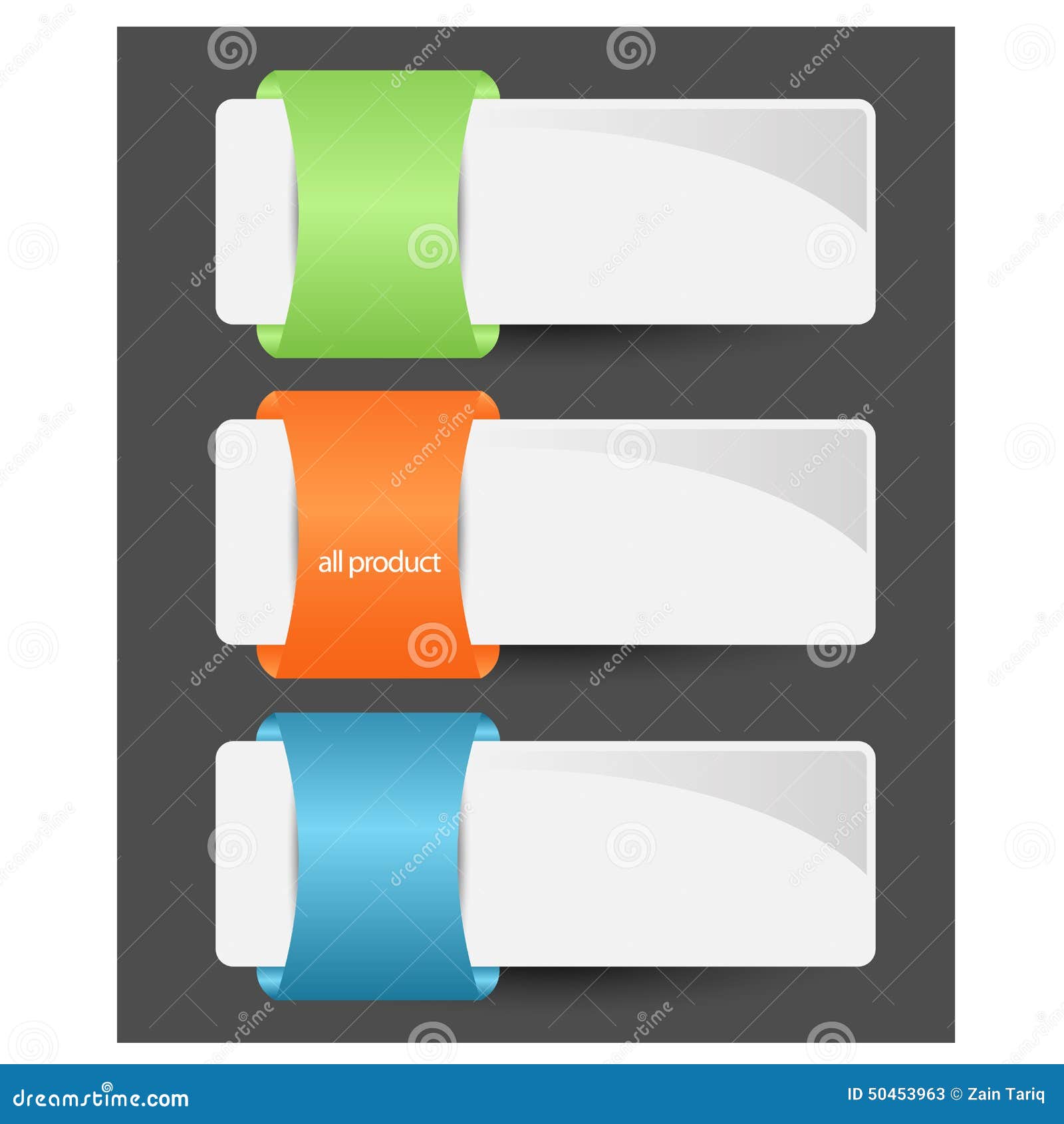 Empty Web Banner for Your Advertisement Stock Vector - Illustration of ...