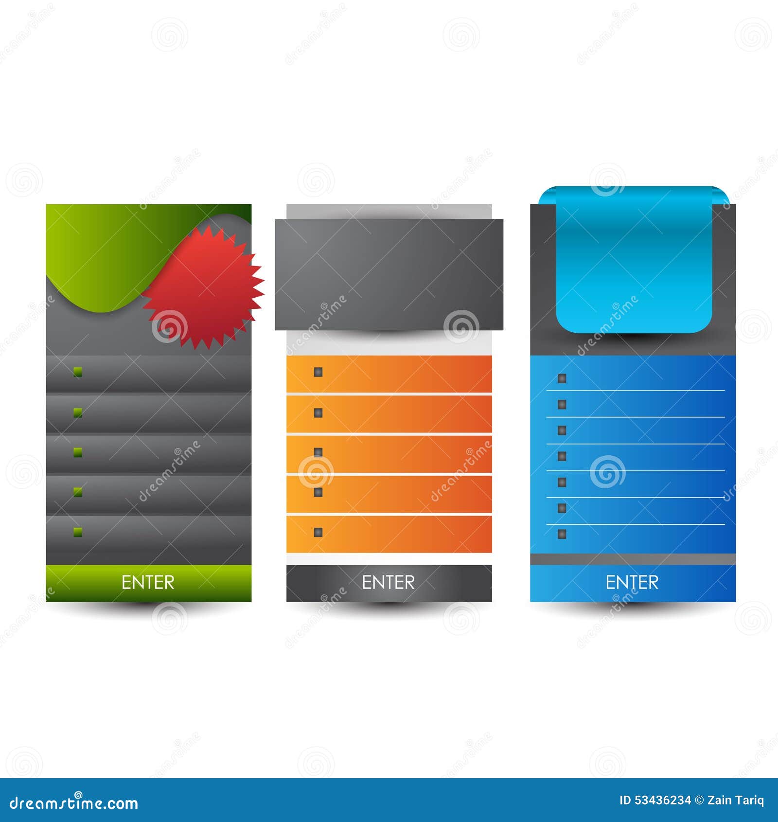 Empty Web Banners,labels,header or Tags for Your Advertisement Stock ...